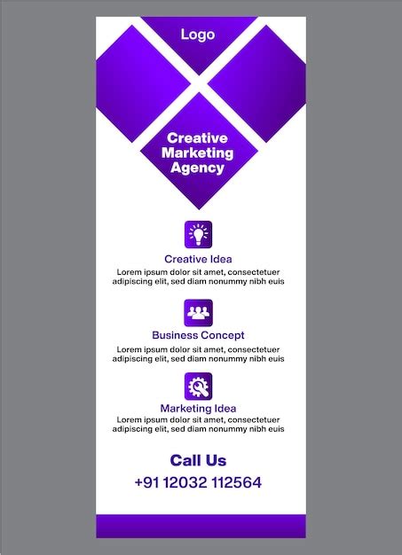 Standee Template Premium Vector