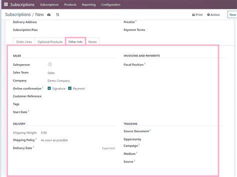How To Create New Subscription In Odoo 16 Subscription Module