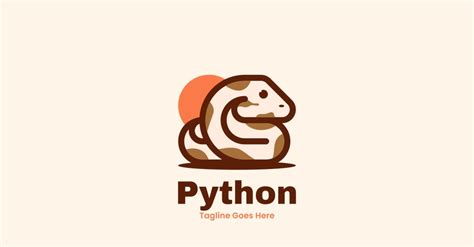 Python Simple Mascot Logo 279370 Templatemonster