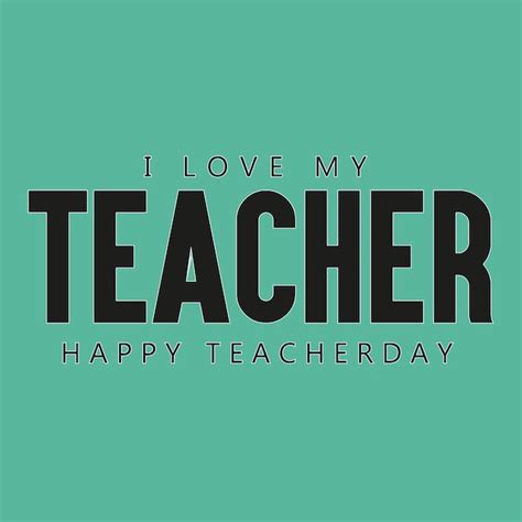 Premium Vector An Orange Poster That Says I Love My Teacher