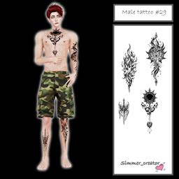 Male Tattoo 29 The Sims 4 Create A Sim Curseforge
