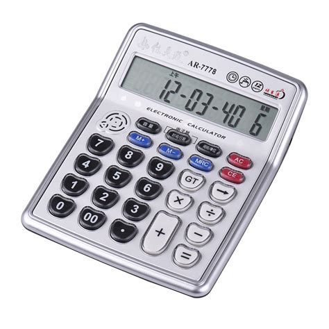 Musical Desktop Calculator 12 Digits Lcd Display E Vicedeal