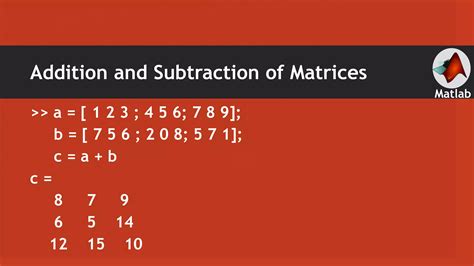 Matrix Manipulation In Matlab Ppsx Physics Science