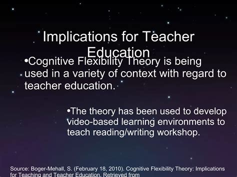 Cognitive Flexibility Theory Kohler Ppt