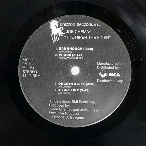 Yahooオークション Us盤 Joe Chemayriper The Finerunicorn 9501