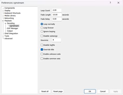 Filefoo Input Vgmstream Preferencespng Hydrogenaudio Knowledgebase