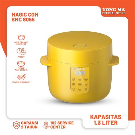 Jual Yong Ma Small Digital Rice Cooker Magic Com Smc 8055 1 3 Lt Shopee Indonesia