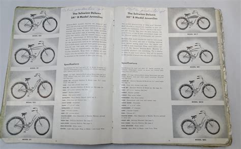 Sold Vintage 1948 Schwinn Bicycle Dealer Catalogue Archive Sold Or