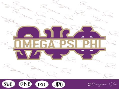 Opp Svg Omega Psi Phi Sorority Svg Opp Fraternity Svg Large Greek Letters Svg Digital Cricut