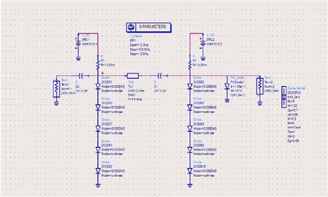 Ads Simulation Screenshot For The Simulation Of Five Diodes In Series Download Scientific Diagram