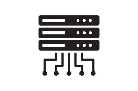 Database Server Center Network Icon Graphic By Anwar016bd · Creative