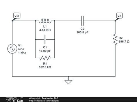 Real Series RLC CircuitLab Real Series RLC CircuitLab