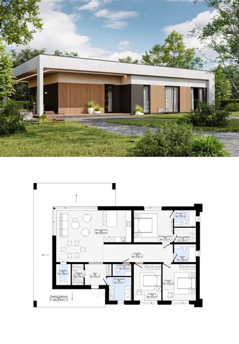 Планировка современного загородного дома Смотрите проект на сайте в 2024 г Макеты домов
