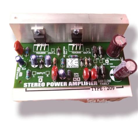 Kit Power Amplifier Stereo Tda 2030 Lazada Indonesia