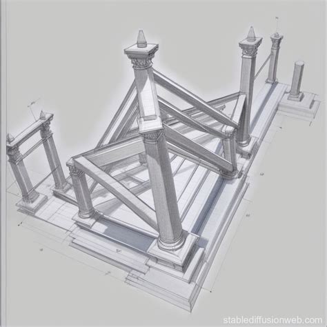 draw the structural analysis diagram of the beams and columns of this