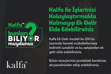 Kalfa Linkedin‘de Kalfa Kalfaportal Ekgelir