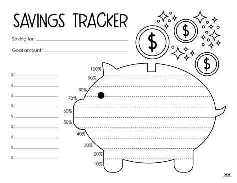 Free Savings Tracker Printable