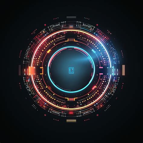 Premium Photo Abstract Hud Gui Ui Circular Shape