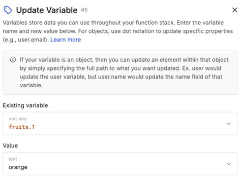 Dot Notation Xano Documentation