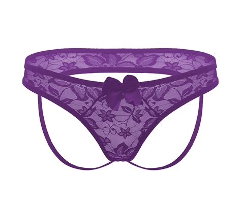 Mens Full Lace G String Love In Leather