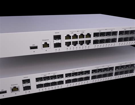 Network Firewall And Switch 3d Model Cgtrader