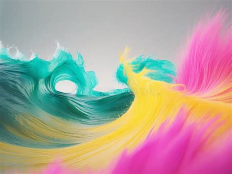 Dynamic Fluid Waves In Vibrant Colors Create A Mesmerizing Abstract