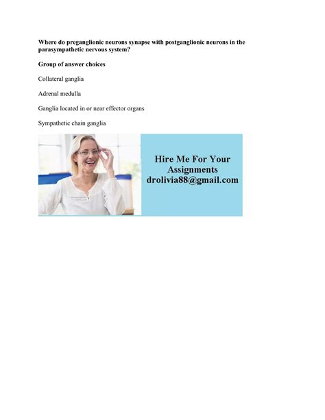 Where Do Preganglionic Neurons Synapse With Postganglionic Neurons Inpdf Where Do Preganglionic Neurons Synapse With Postganglionic Neurons Inpdf