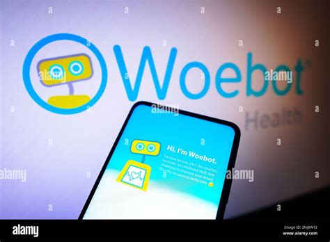 In This Photo Illustration The Woebot Health Logo Is Seen Displayed On