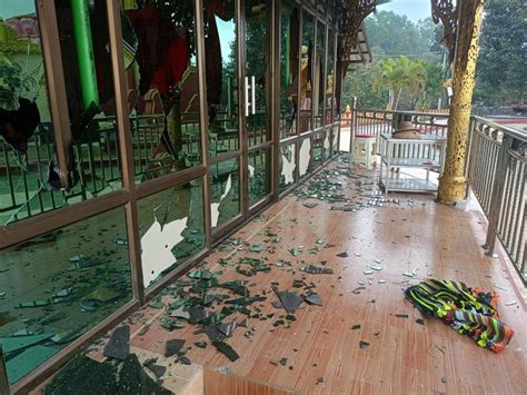 မူဆယ်မြို့၏ အထင်ကရ ရပ်တော်မူဘုရားနှင့် မိဂဒါမဟာစေတီအား Mndaa၊ Aa နှင့် Tnla တို့က Drone ဖြင့