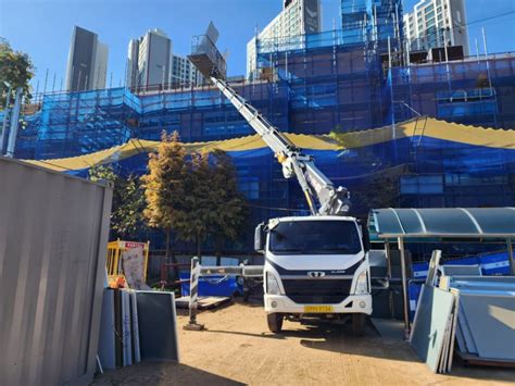 삼성스카이 작업 사진 현장 작업 사진 삼성스카이 스카이차 사다리차