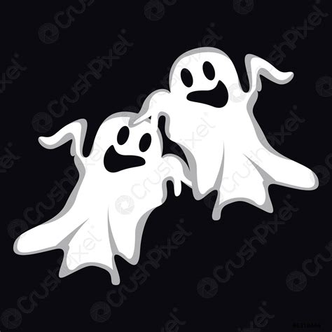 Ghost Logo Halloween Ghost Vector Illustration Halloween Party Template Stock Vector 6318464