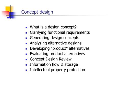 PPT - Concept design PowerPoint Presentation - ID:214376