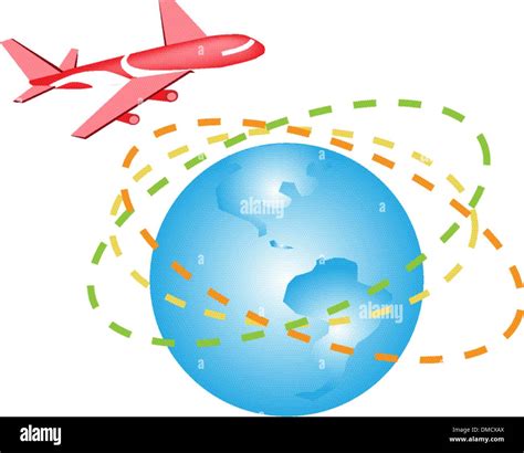 Plane Flying Around The World