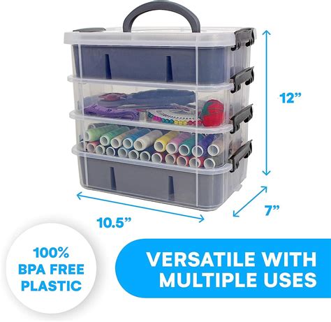 Stackable Plastic Storage Containers