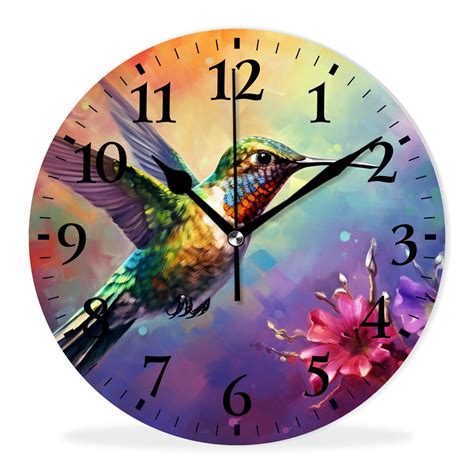 Non Ticking Silent Clock Battery Operated Analog Clcok Round Wall Clocks Decorative For Living