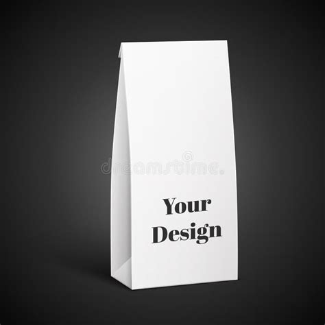 White Package Box Illustration Isolated On Black Stock Vector Illustration Of Price Gray
