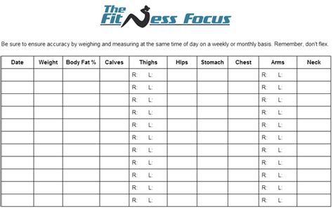 Body Measurement Excel Body Measurement Info