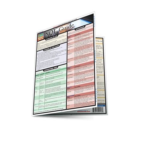 Sql Guide Laminated Reference Guide Quickstudy Sql John Hales