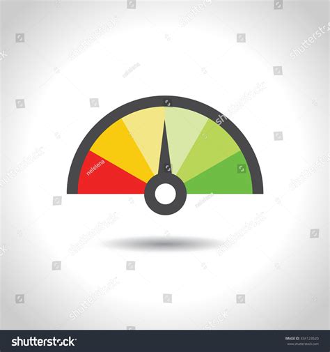 Colorful Info Graphic Gauge Element Vector Illustration Stock Vector Royalty Free 334123520
