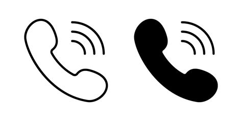 Call Icon Set Symbol Isolated White Background Illustration Color Editable 65445331 Vector