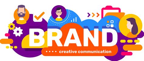 비즈니스 브랜드 단어 인쇄 술과 밝은 색상 배경 아이콘에 버블에 사람들의 머리의 벡터 크리에이 티브 그림 컴퓨터 그래픽에 대한 스톡 벡터 아트 및 기타 이미지 Istock