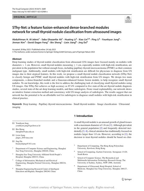 Sthy Net A Feature Fusion Enhanced Dense Branched Modules Network For