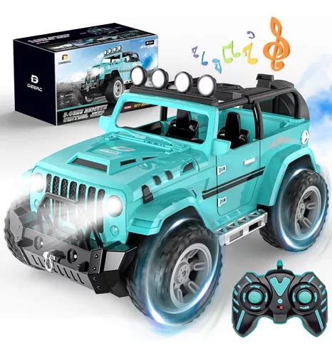 deerc coche jeep de control remoto con niebla y música 1 cuotas
