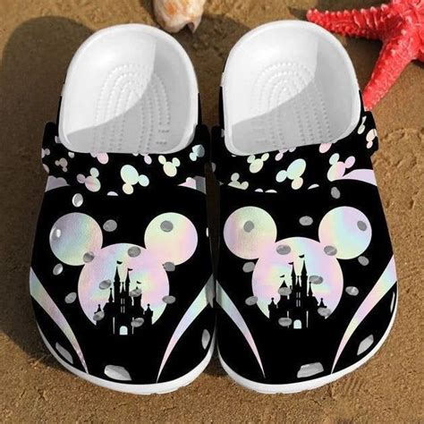 Disney Holographic Mickey Minnie Disney Art Rubber Clogs Comfy