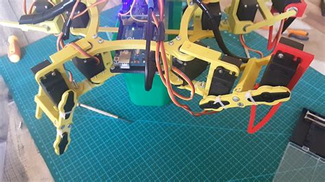 First Attempt To Inverse Kinematics On My Hexapod Rrobotics