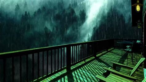 밤에 공원의 그림 같은 길에서 아름다운 폭우와 끔찍한 천둥으로 즉시 잠을 자십시오 Youtube