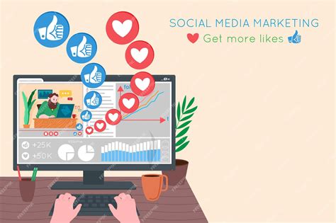 Smm 소셜 미디어 마케팅 인터넷 소셜 네트워크에서의 디지털 프로모션 Smm 대행사 배너입니다 관리자는 판촉 전략과