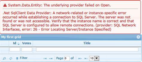 Javascript Jqgrid Server Side Error Message Validation Handling