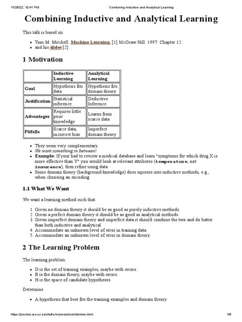 Combining Inductive And Analytical Learning Pdf Inductive Reasoning Artificial Neural Network