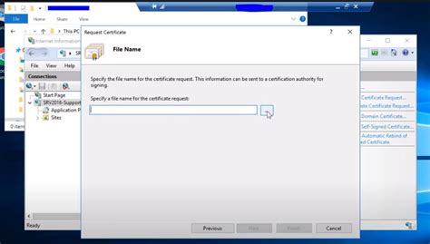 How To Create A CSR In IIS
